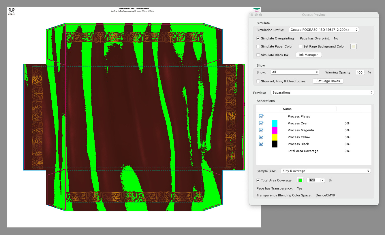 Total Area Coverage (TAC) – should be 320% or lower – Panda Game ...